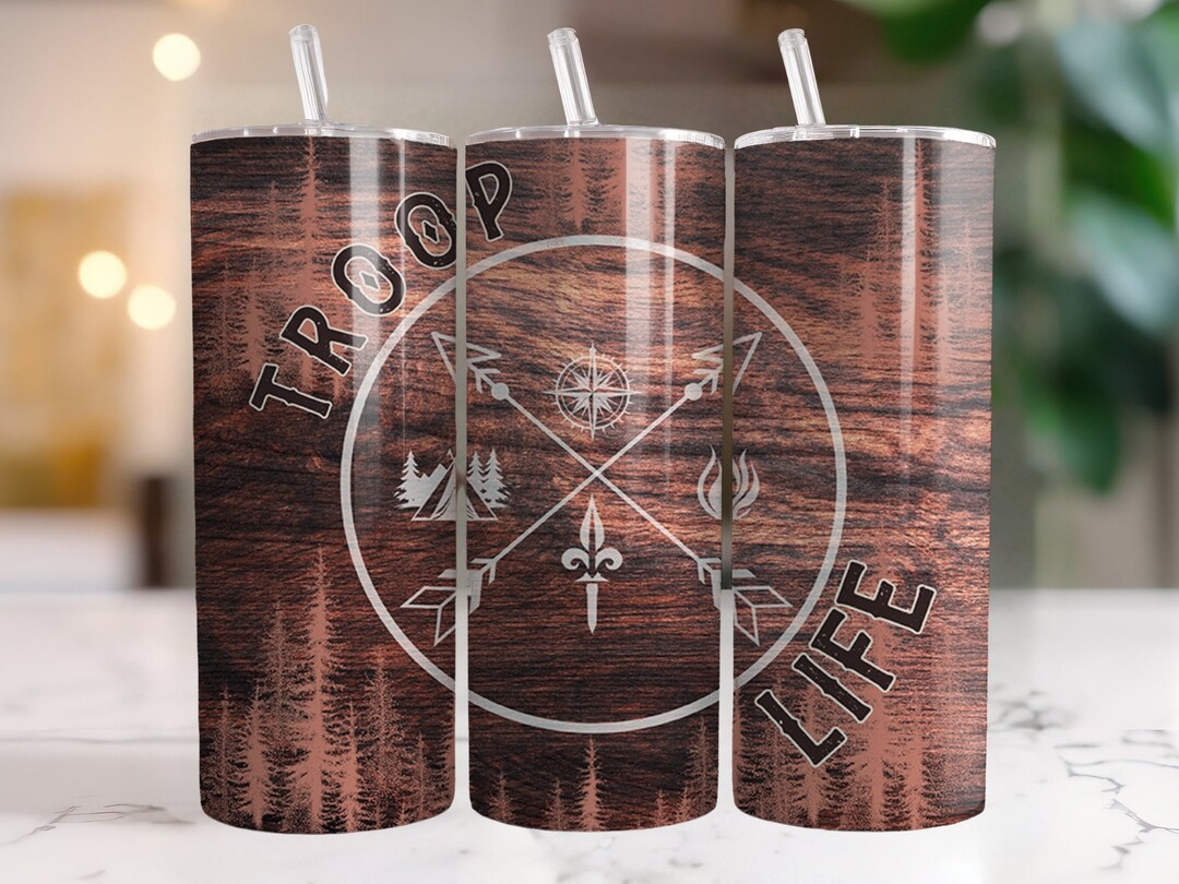 Scout 20oz Skinny Tumbler, Troop Life Water Bottle, Boy Scout Gift ...
