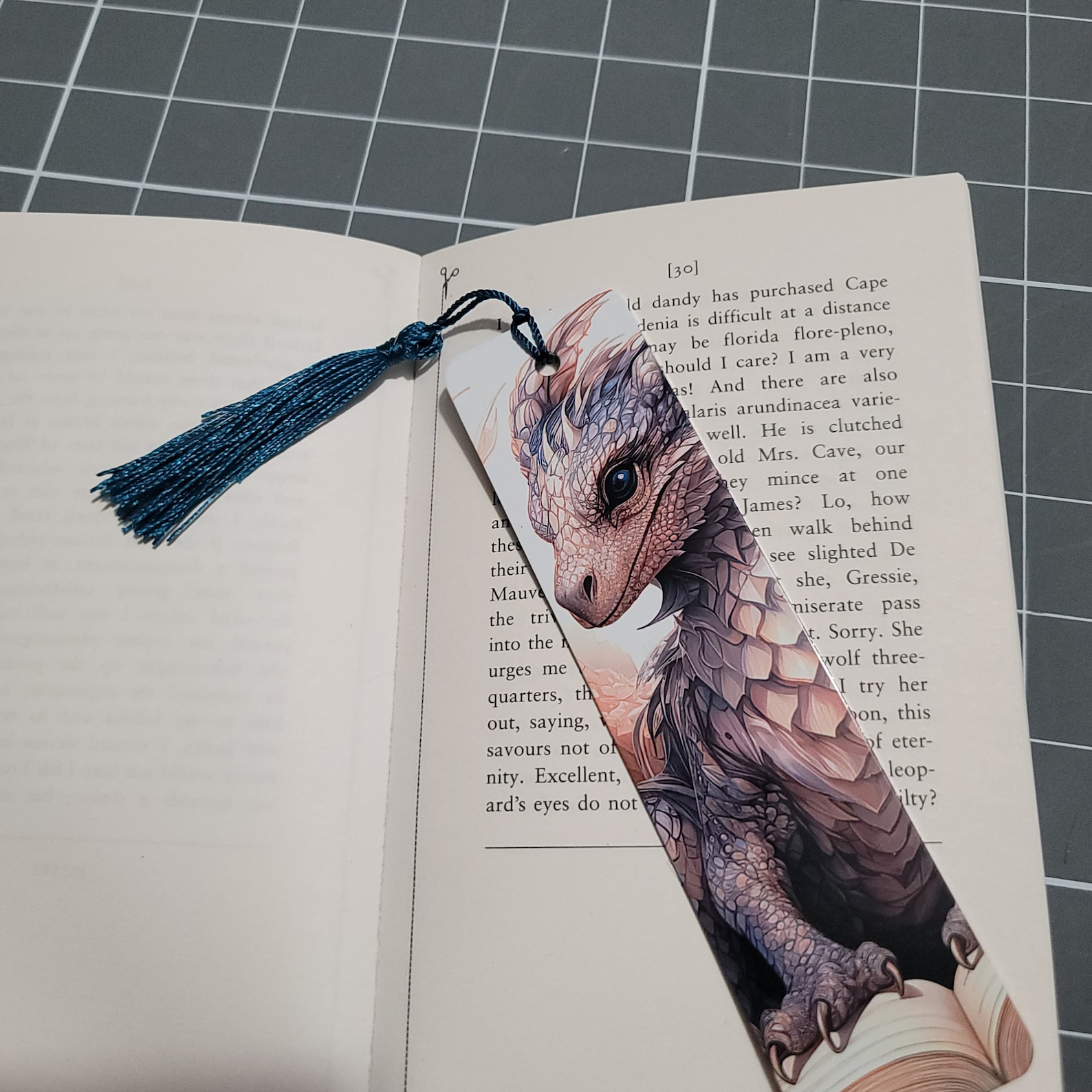 Dragon Bookmark, Fantasy Bookmark, Reader Gift, Dragon Scales, Mythical ...