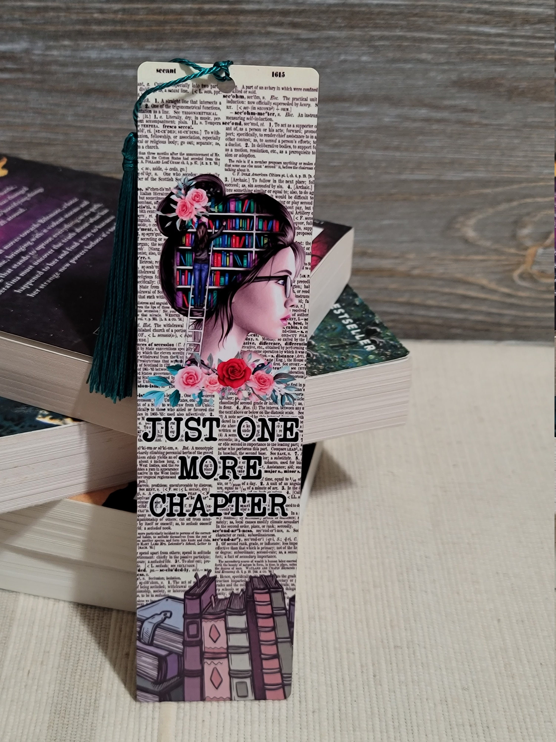 GIRL BOOK HEAD, Metal Bookmark, Book Lover, Bookworm, Book Place Holder ...