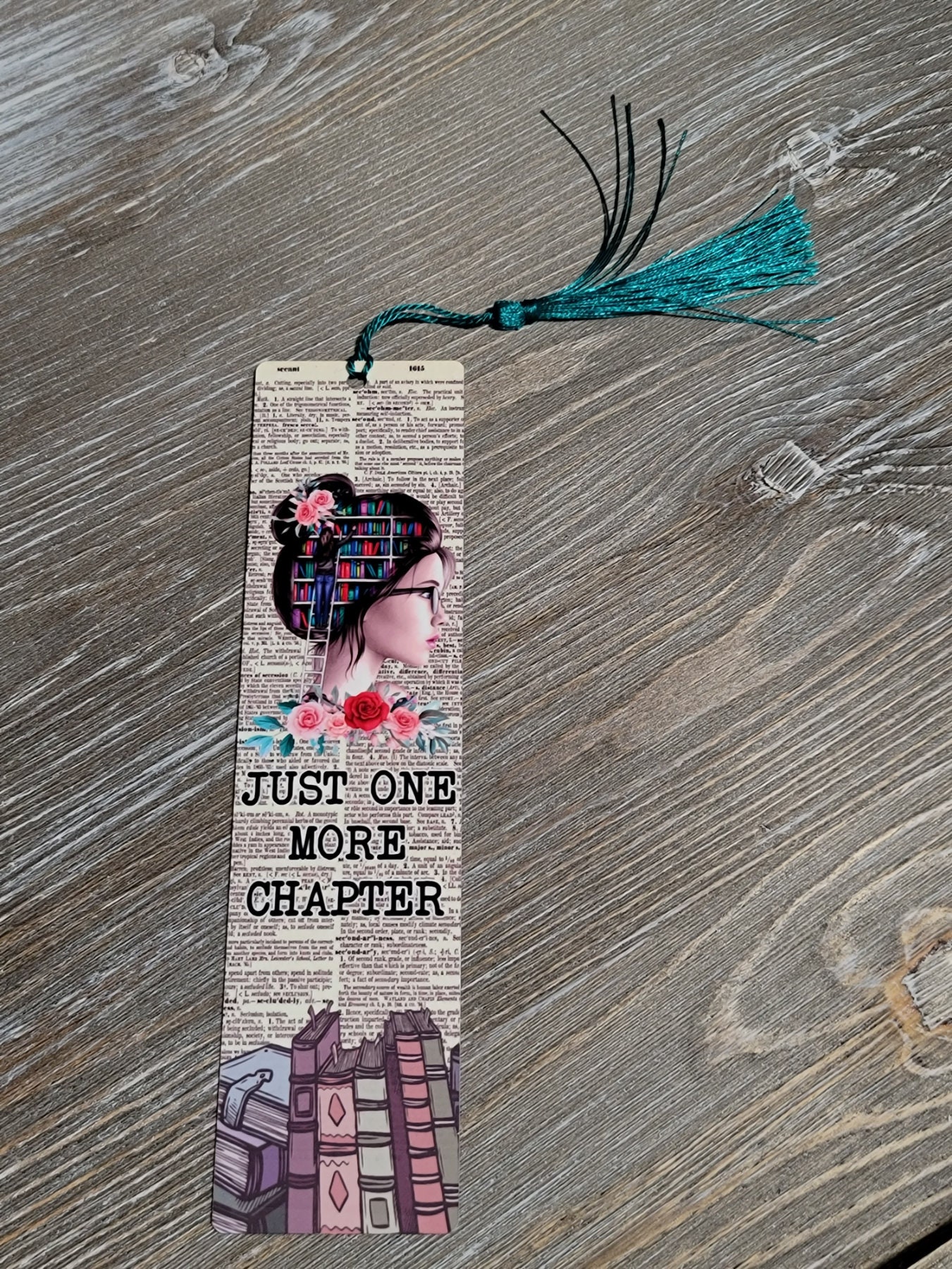 GIRL BOOK HEAD, Metal Bookmark, Book Lover, Bookworm, Book Place Holder ...