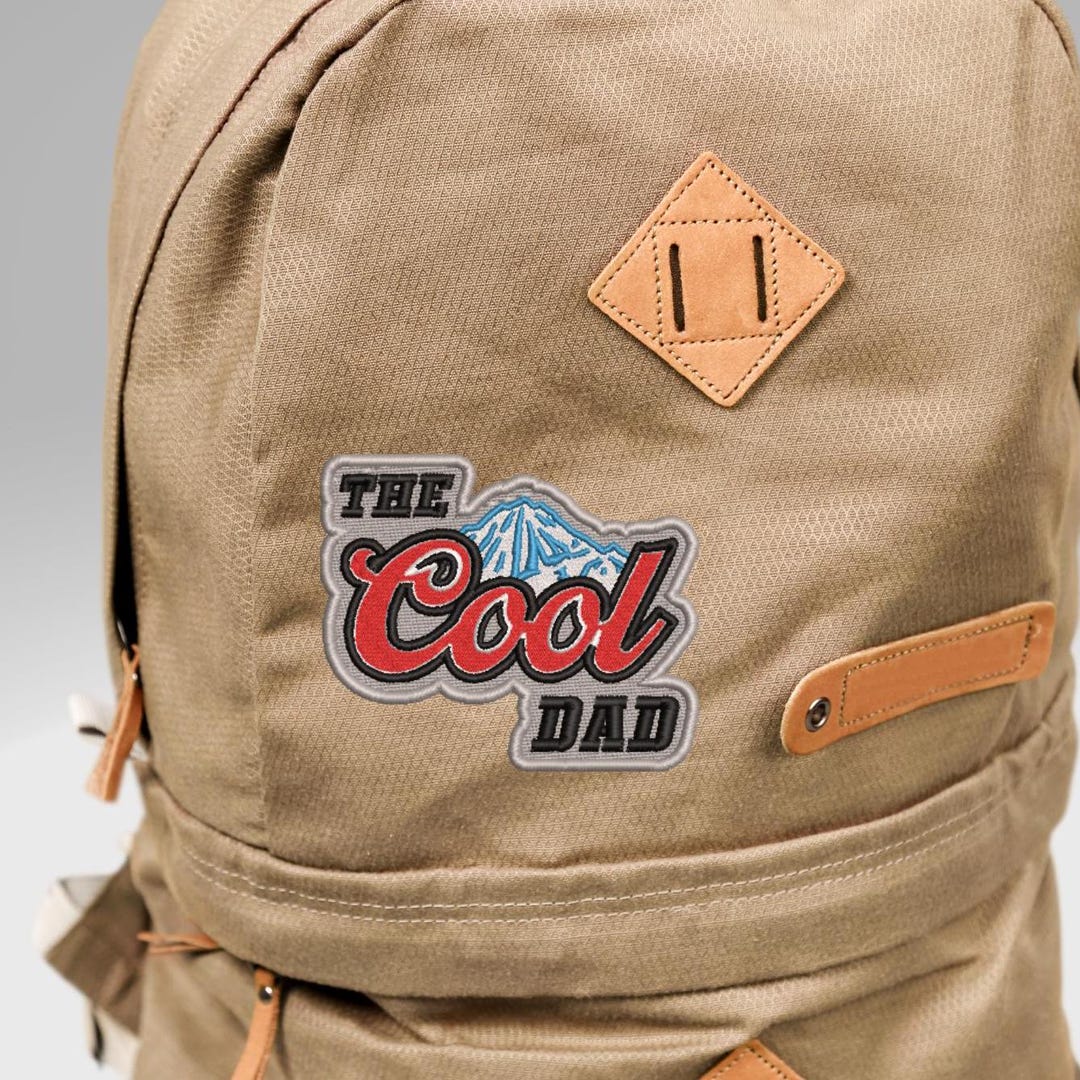 Cool Dad Iron on Patch, Embroidery Sew on Patch, Clothing Accessory ...