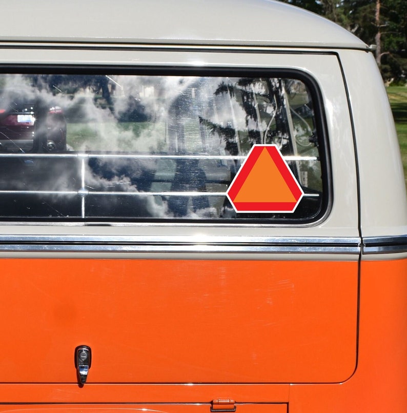 Slow Moving Vehicle Decal, Car Decal, Sticker for Slow Moving Cars ...