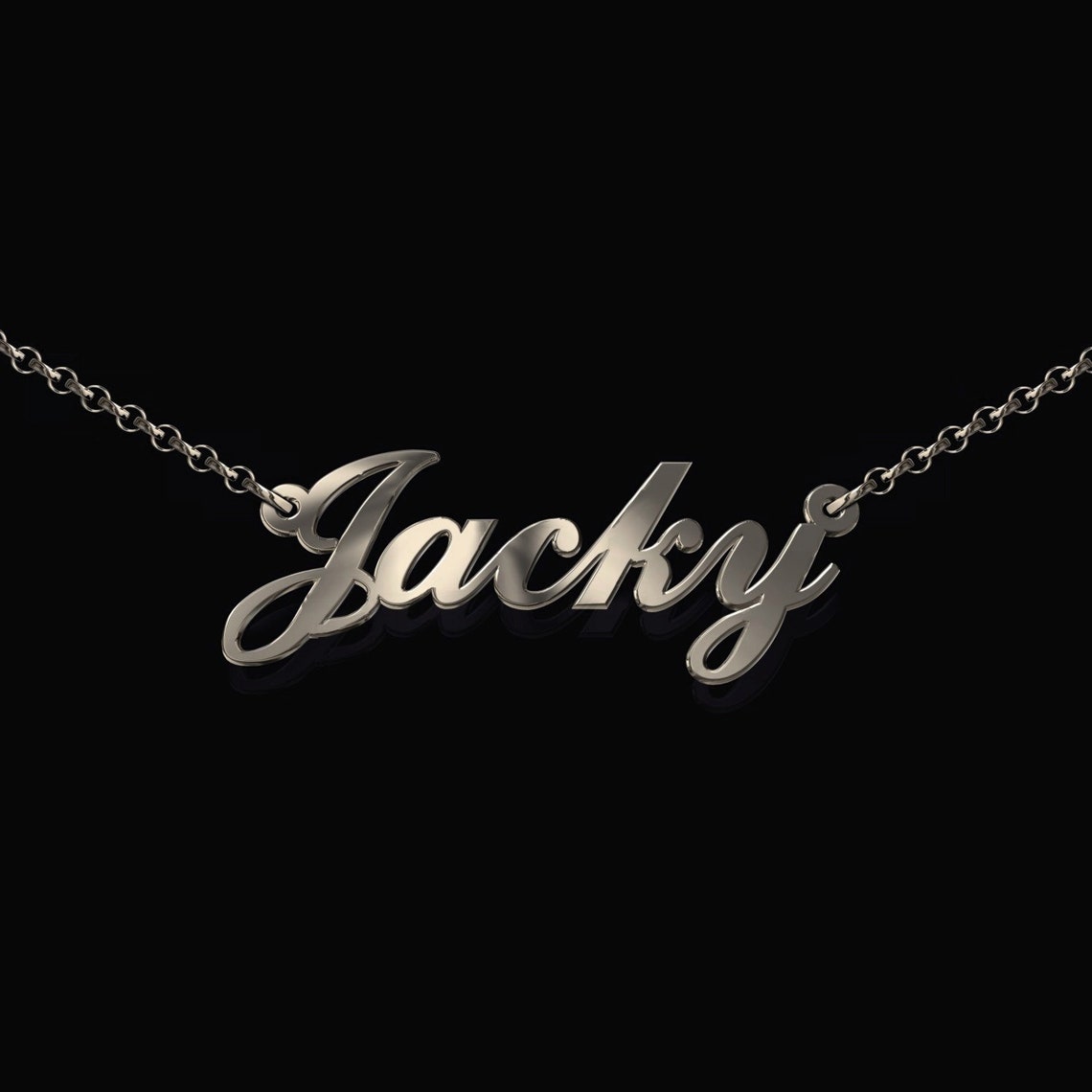 Name Chain Silver 925 With Your Desired Name Including Chain - Etsy