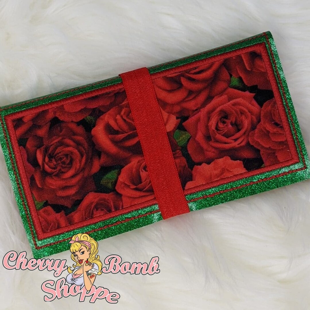 Blank - Fussy Cut ITH Checkbook Cover for 6x10 Hoop, Machine Embroidery ...