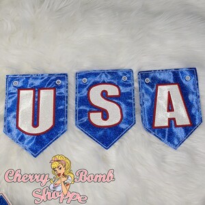 7 Piece Patriotic Banner, ITH, Embroidery Design DIGITAL DOWNLOAD - Etsy
