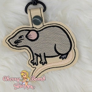 Dumbo Rat Key Fob and Eyelet ITH Sketch Embroidery Design | Etsy