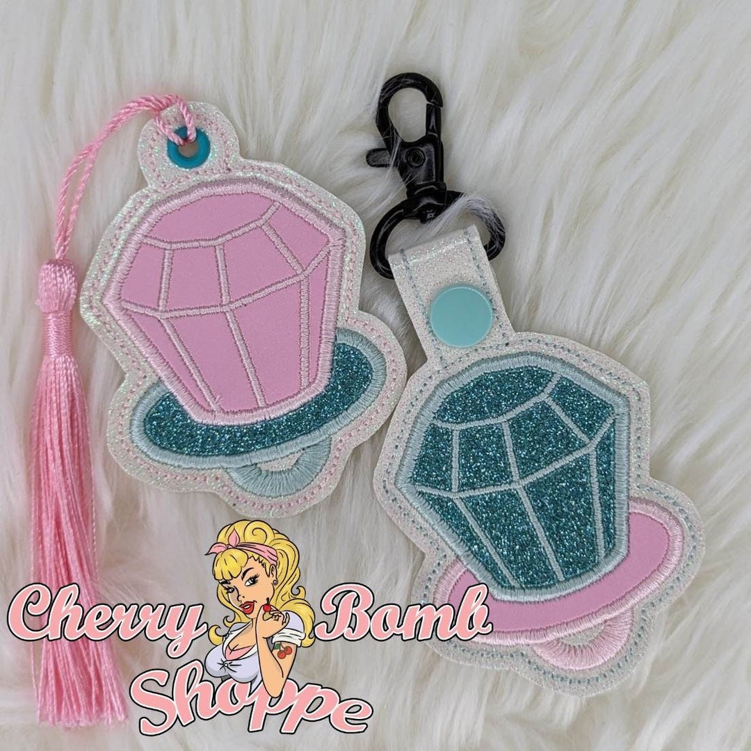 Candy Ring Applique Key Fob and Eyelet, ITH, Machine Embroidery DIGITAL ...