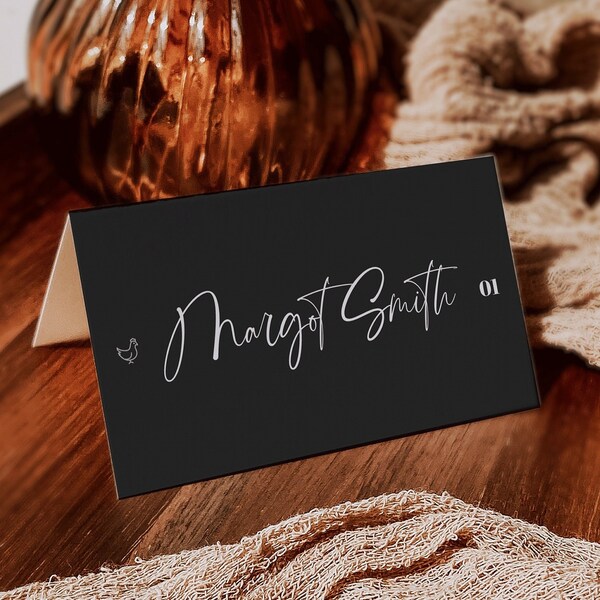 Wedding Place Cards With Meal Choice - Etsy