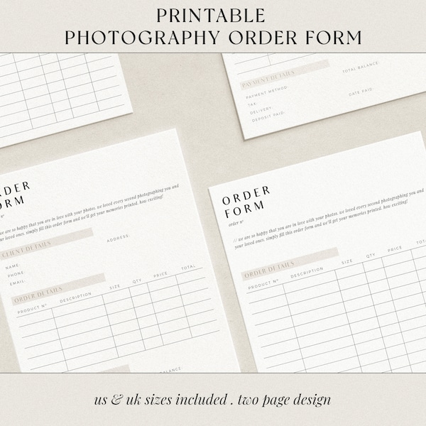 Order Form Book - Etsy