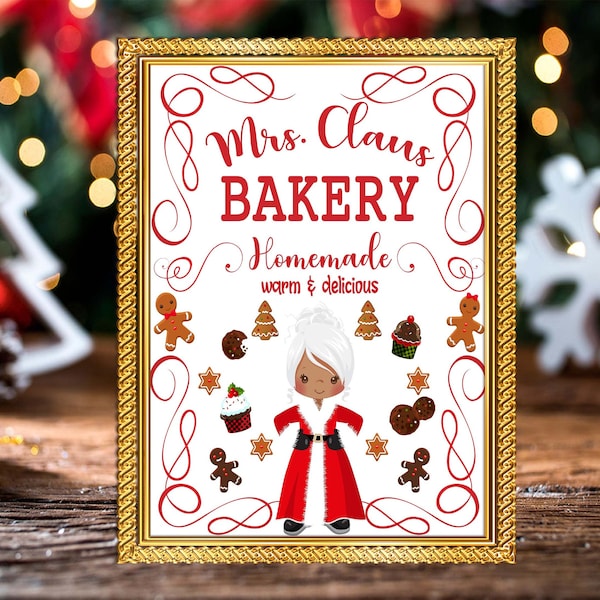 Mrs Claus Bakery Sign - Etsy