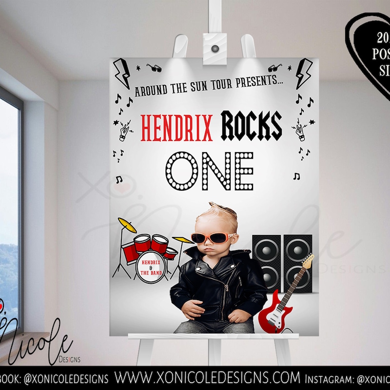 Black and White Rockstar Poster - Etsy