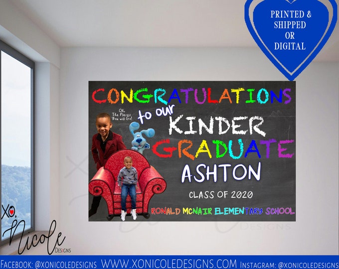 Kindergrad Banner Kindergarten Grads Graduation Backdrop Kindergrad ...