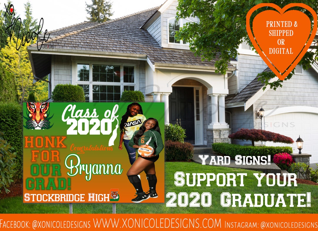 Graduation Yard Sign - Class of 2020 Lawn Sign - Quarantine Graduation ...