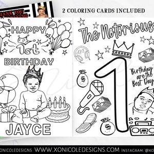 Notorious Coloring Pack - Notorious Baby Theme Coloring Cards - the Big ...