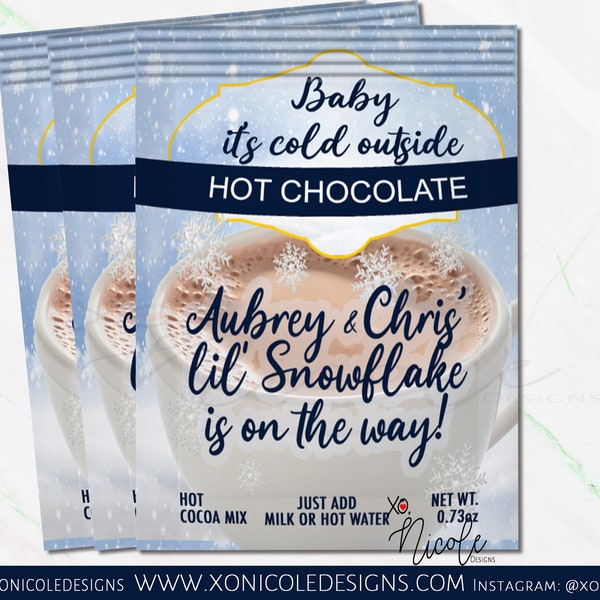 Hot Chocolate Baby Shower Favors - Etsy