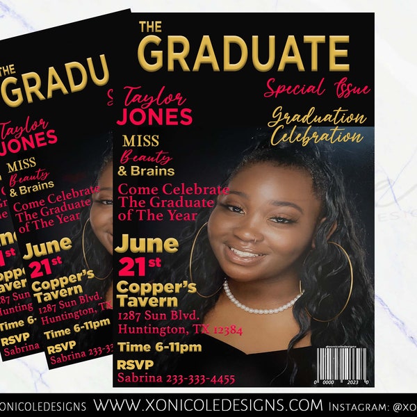 Magazine Invitation - Etsy