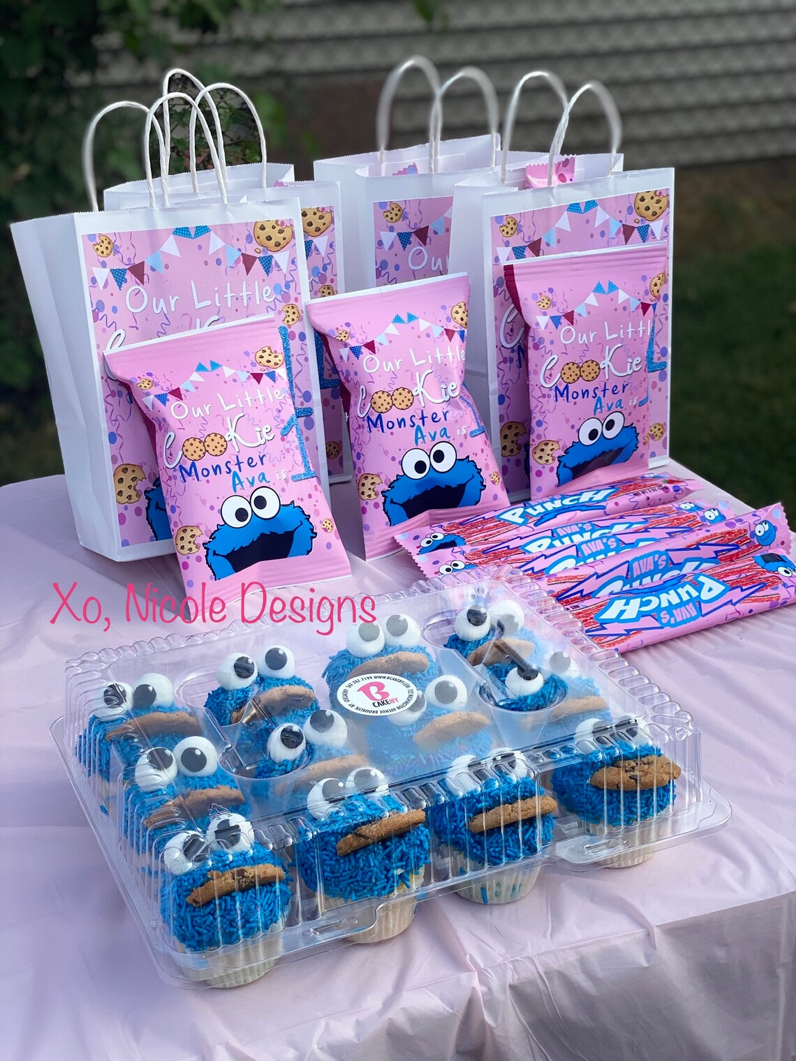 XO Nicole Designs MINI Package Chip Bags Snack Favors | Etsy