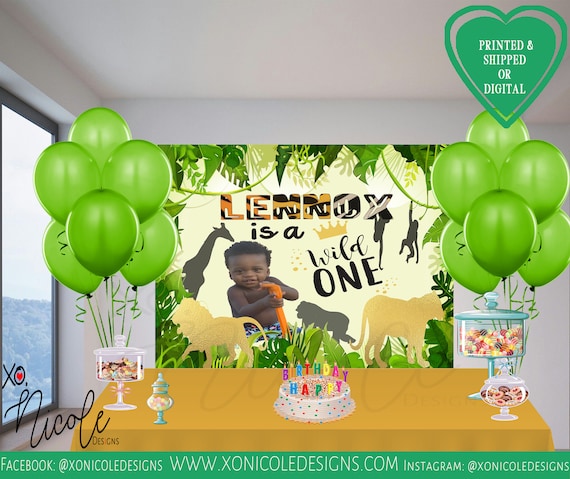 Wild One Birthday Backdrop Safari Backdrop Wild One Theme - Etsy
