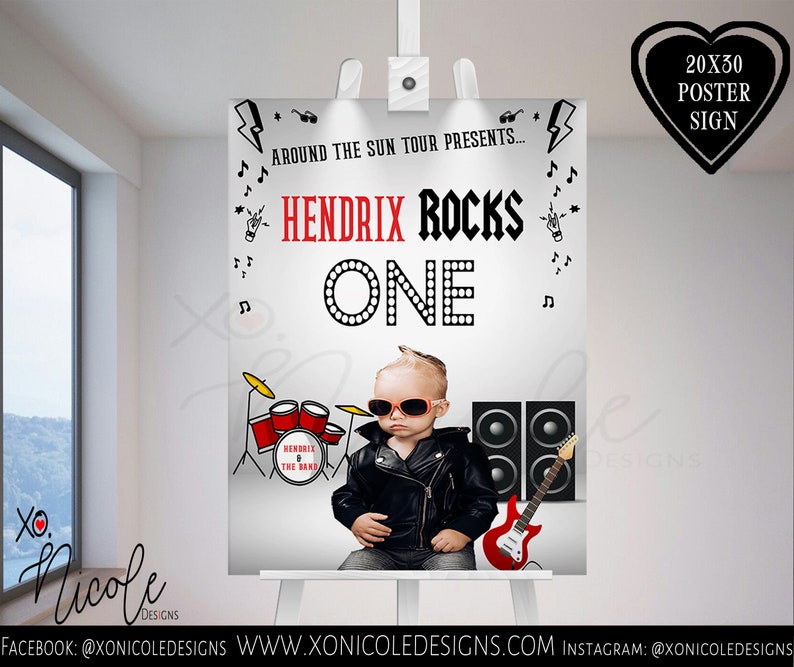 Rockstar Birthday Welcome Sign Poster Welcome Sign Rock - Etsy