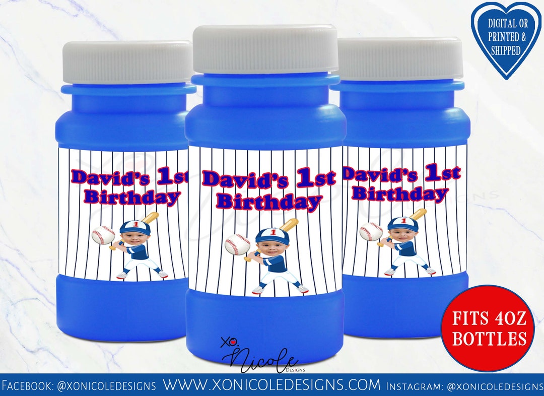 Baseball Bubbles - Favor Bubbles - Baseball Birthday Party - Baseball ...