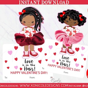 Ballerina Valentines Scrunchie Holder - Valentine Scrunchies Cards ...