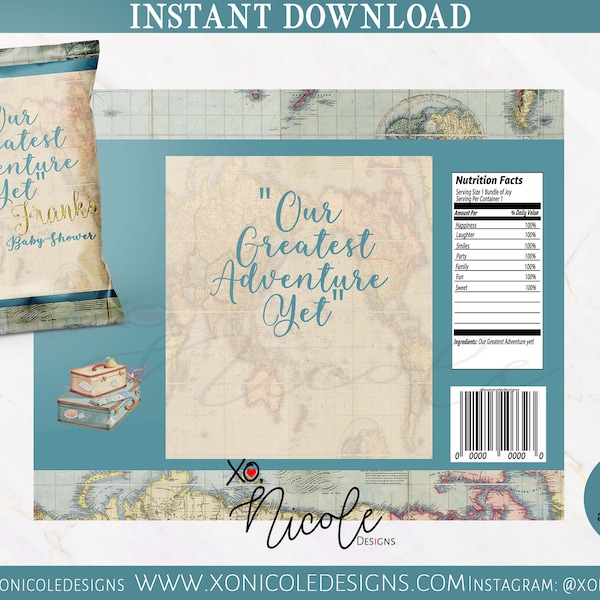 World Map Paper Bags - Etsy