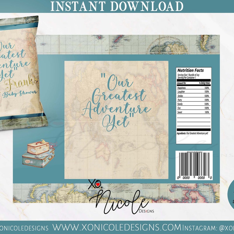 World Map Paper Bags - Etsy