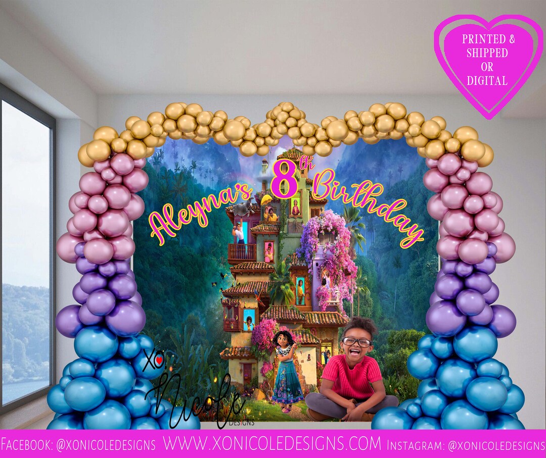 Encanto Birthday Backdrop - Encanto Backdrop - Encanto Theme - Photo ...