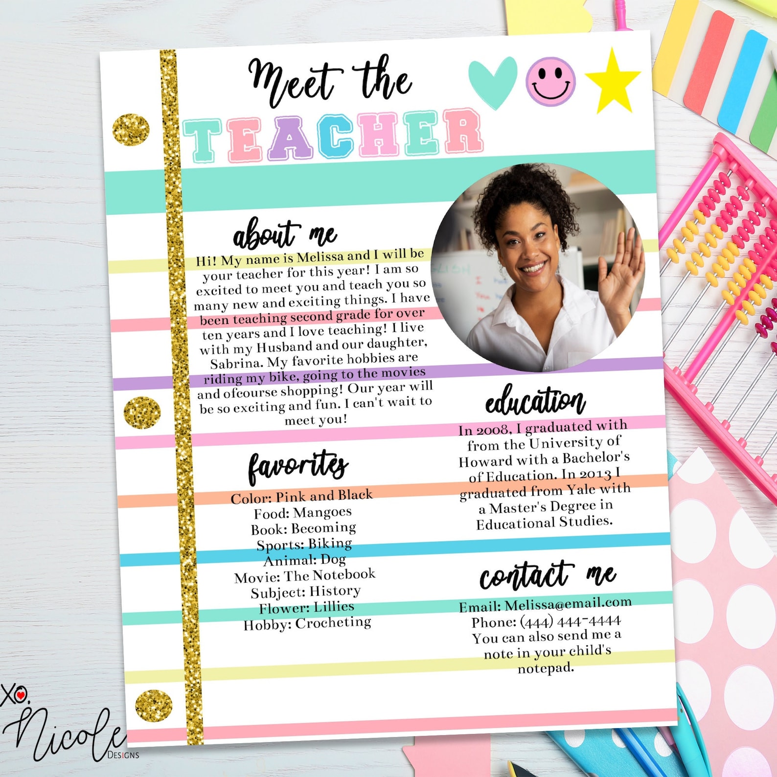 EDITABLE Meet the Teacher Memo - Meet the Teacher Template - Classroom ...