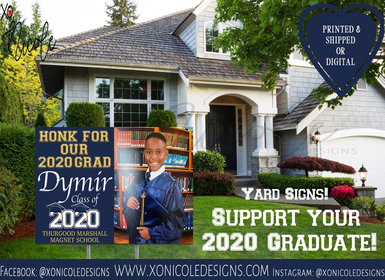 Graduation Yard Sign Class of 2020 Lawn Sign Quarantine Graduation Sign ...