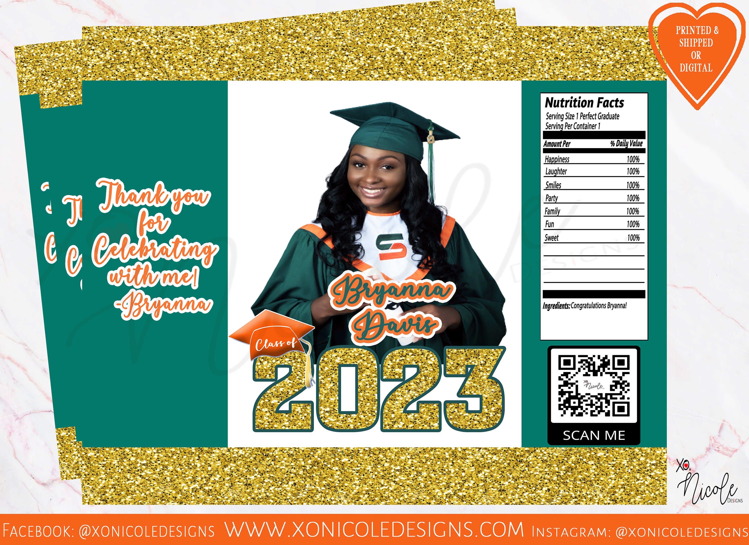 Graduation Party Chip Bags - Chip Bags - Class of Graduation - Class of ...
