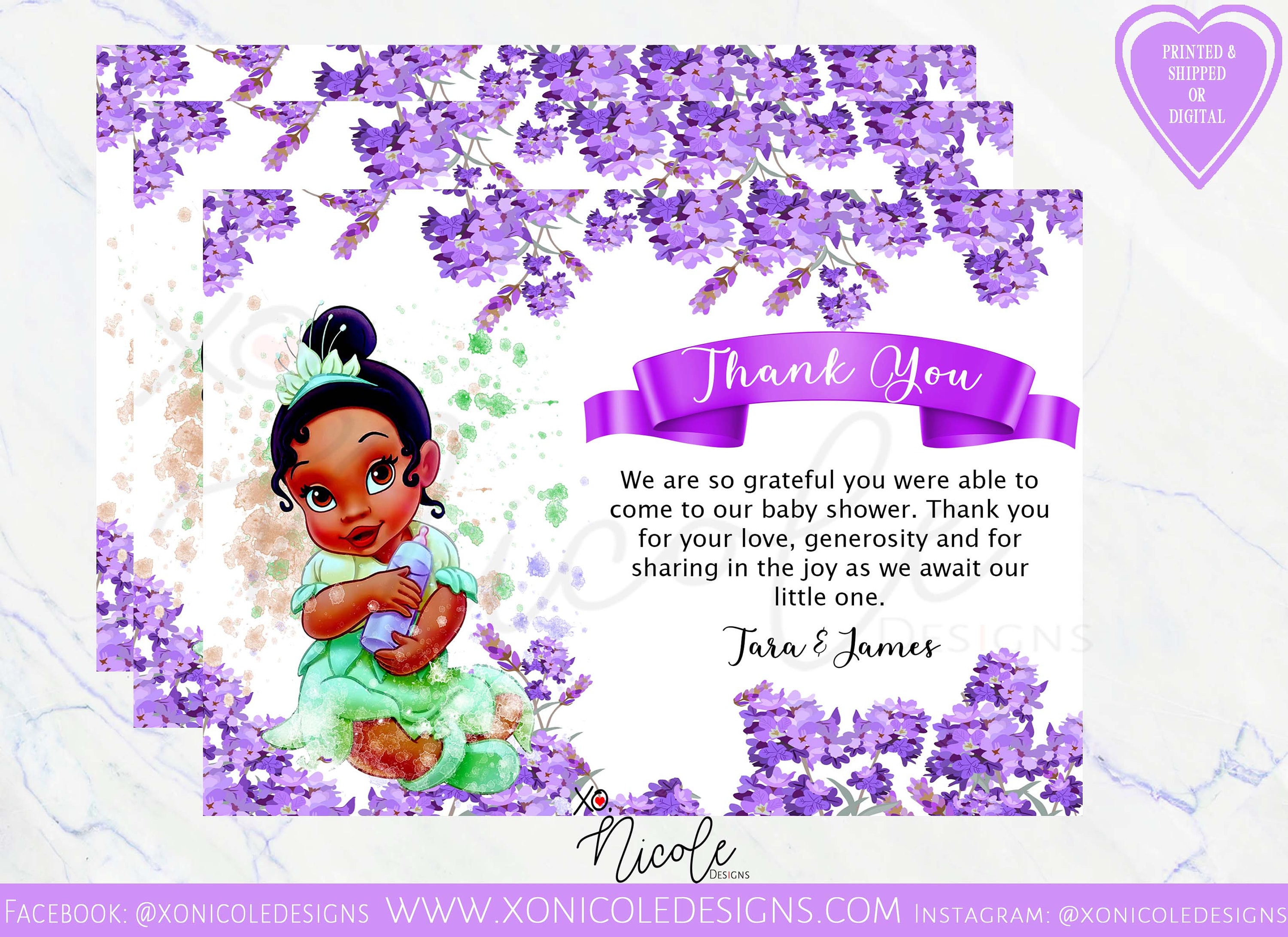 Plantilla De Invitaciones De Princesa Tiana Para Baby Shower Tiana