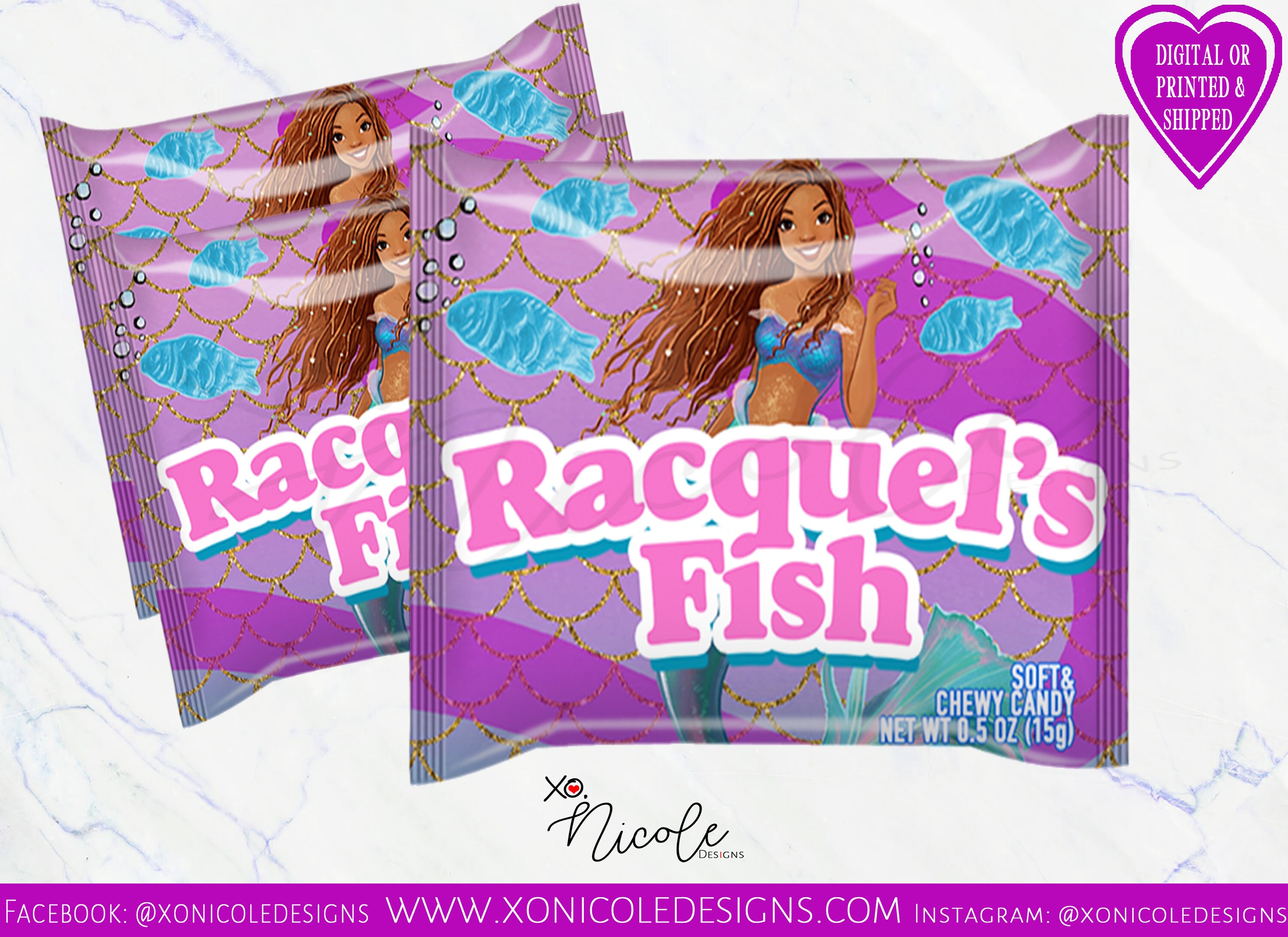 The Little Mermaid Gummy Fish - Gummy Candy Fish - Little Mermaid ...