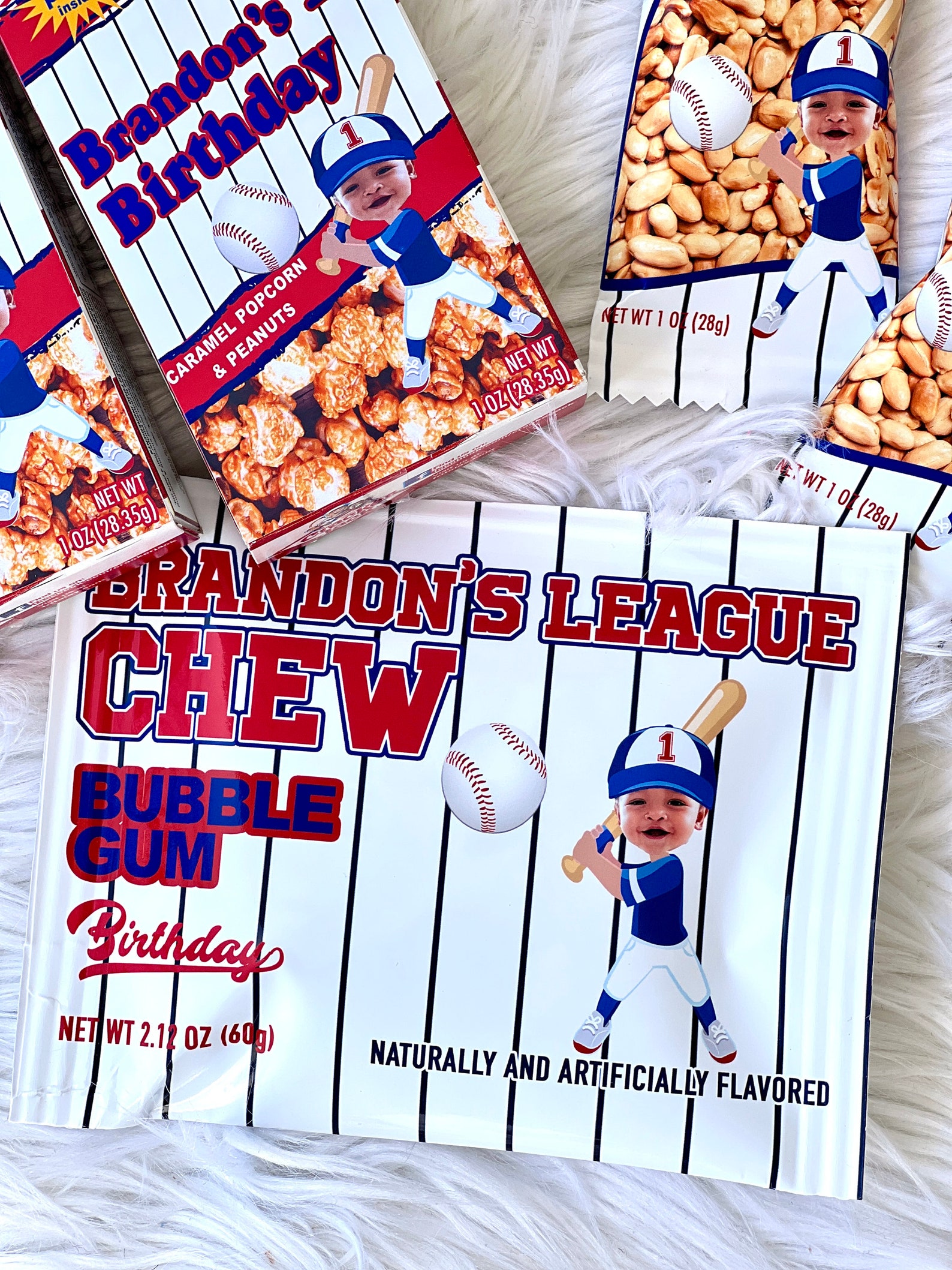 Baseball Chewing Gum - Baseball Party - Baseball Birthday - Baseball ...