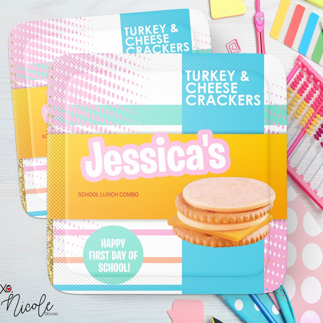 EDITABLE School Lunch Combo Label - Lunch Combo Template - Lunch Label ...