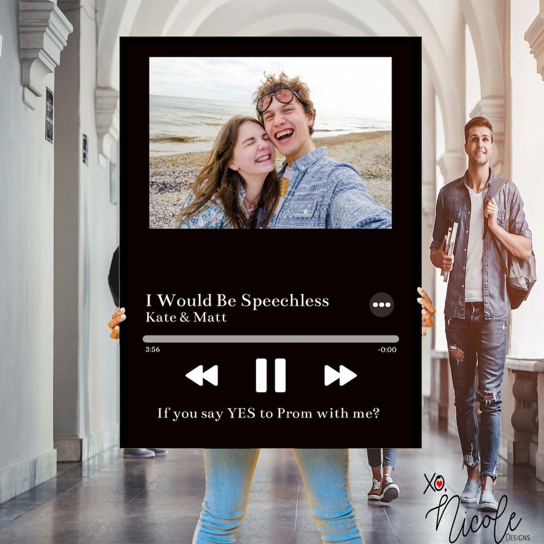 EDITABLE Prom Proposal Sign - Proposal Sign - HOCO Proposal - Music ...