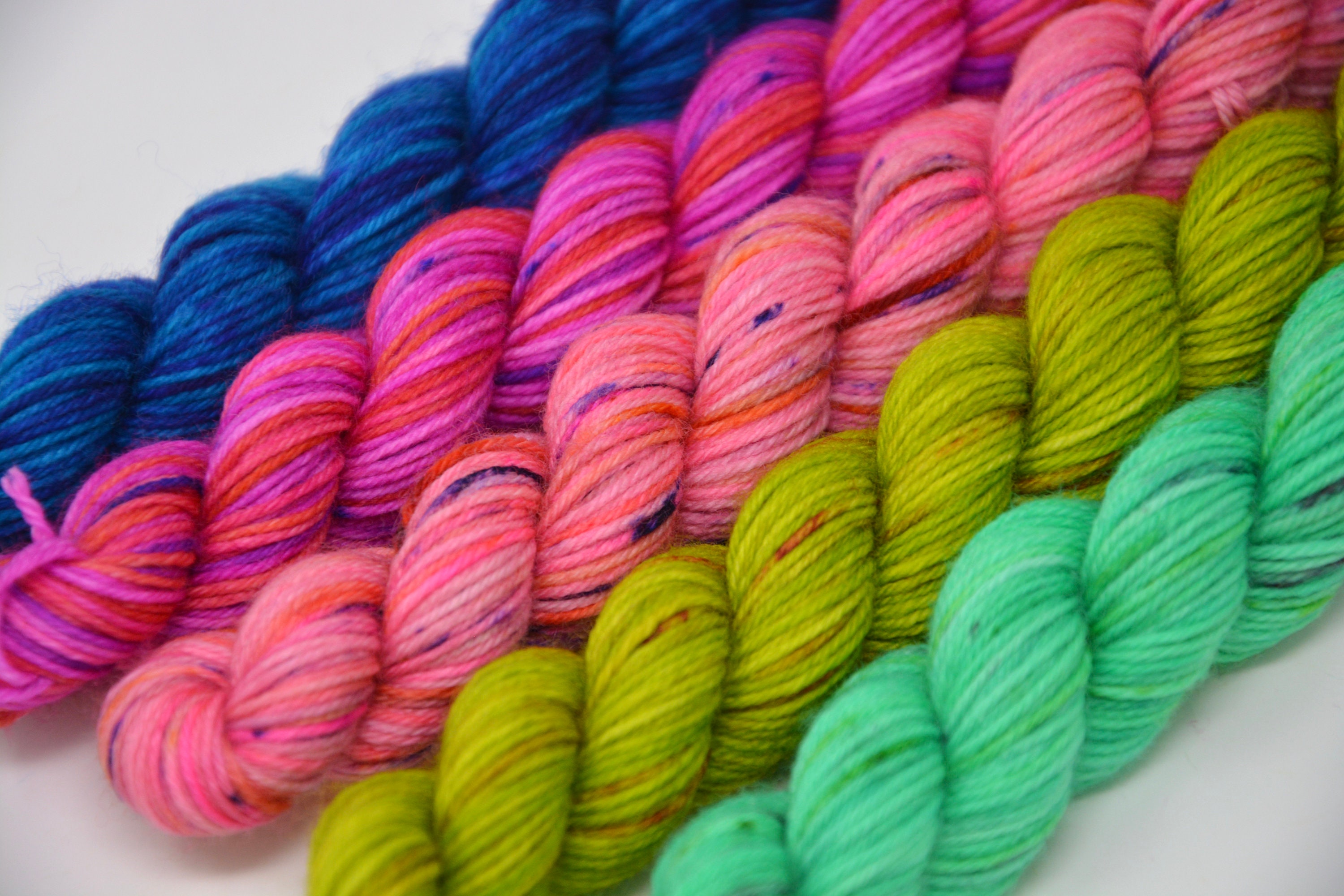 Mini or Micro Skein Set 1 Hand Dyed Merino Nylon Sock Yarn | Etsy