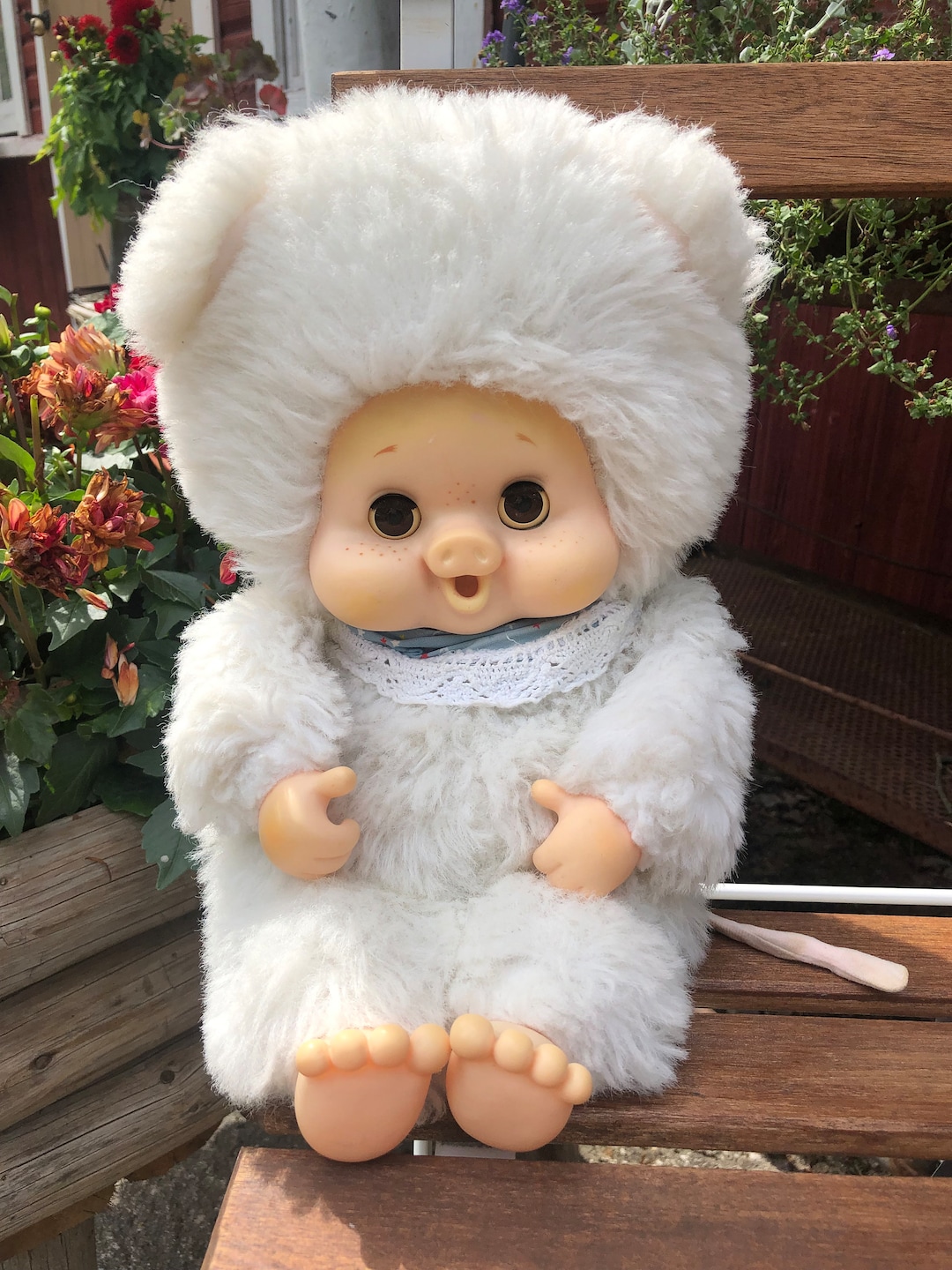 Very Rare 13 Inch White Daisuke Toho Pig Monchhichi Plush - Etsy