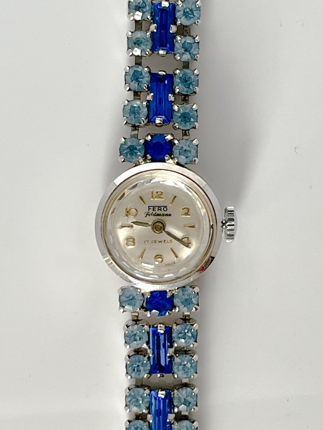 FERO Feldmann 17 Jewels Swiss Made Vintage Ladies Watch With CYRISTALS ...