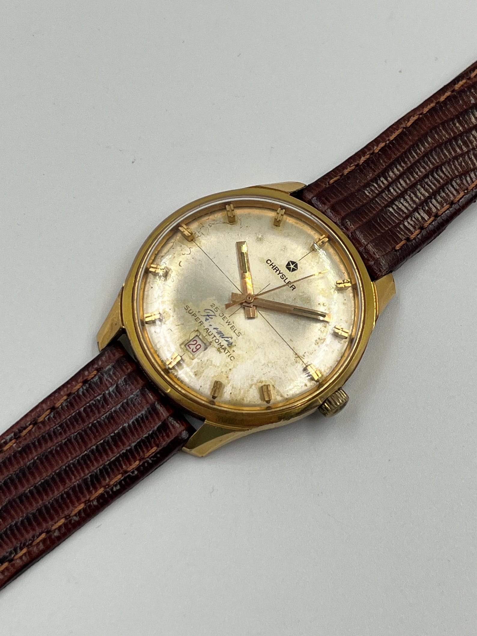 CHRYSLER Super Automatic ARDATH Swiss Made Vintage Watch / ETA 2452 ...