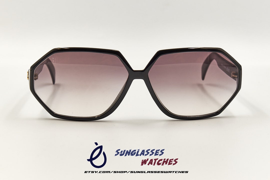 SILHOUETTE M 3051 20 C 5023 Óculos de sol octogonais pretos vintage feitos na Áustria / NOS ...