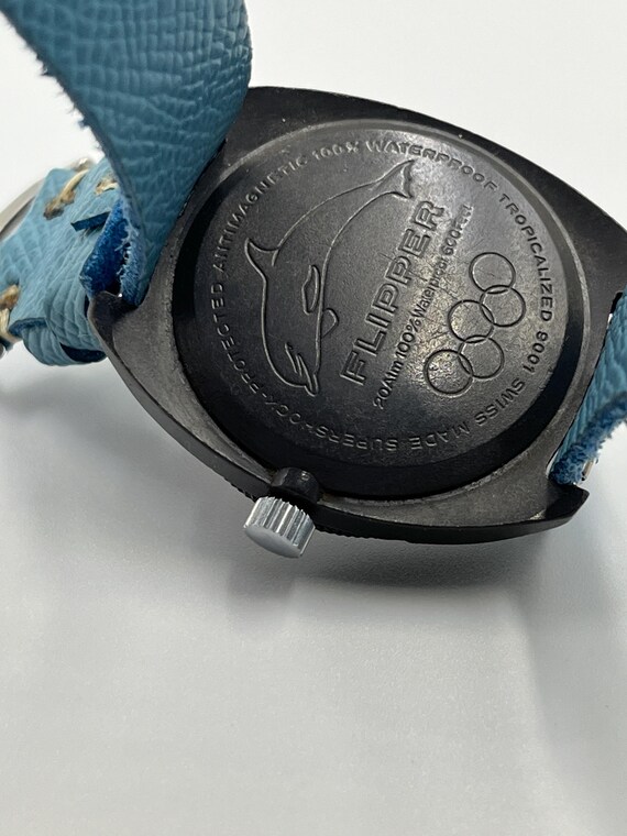 ELOGA Flipper 17 Jewels Swiss Made Plastic Vintage Di… - Gem