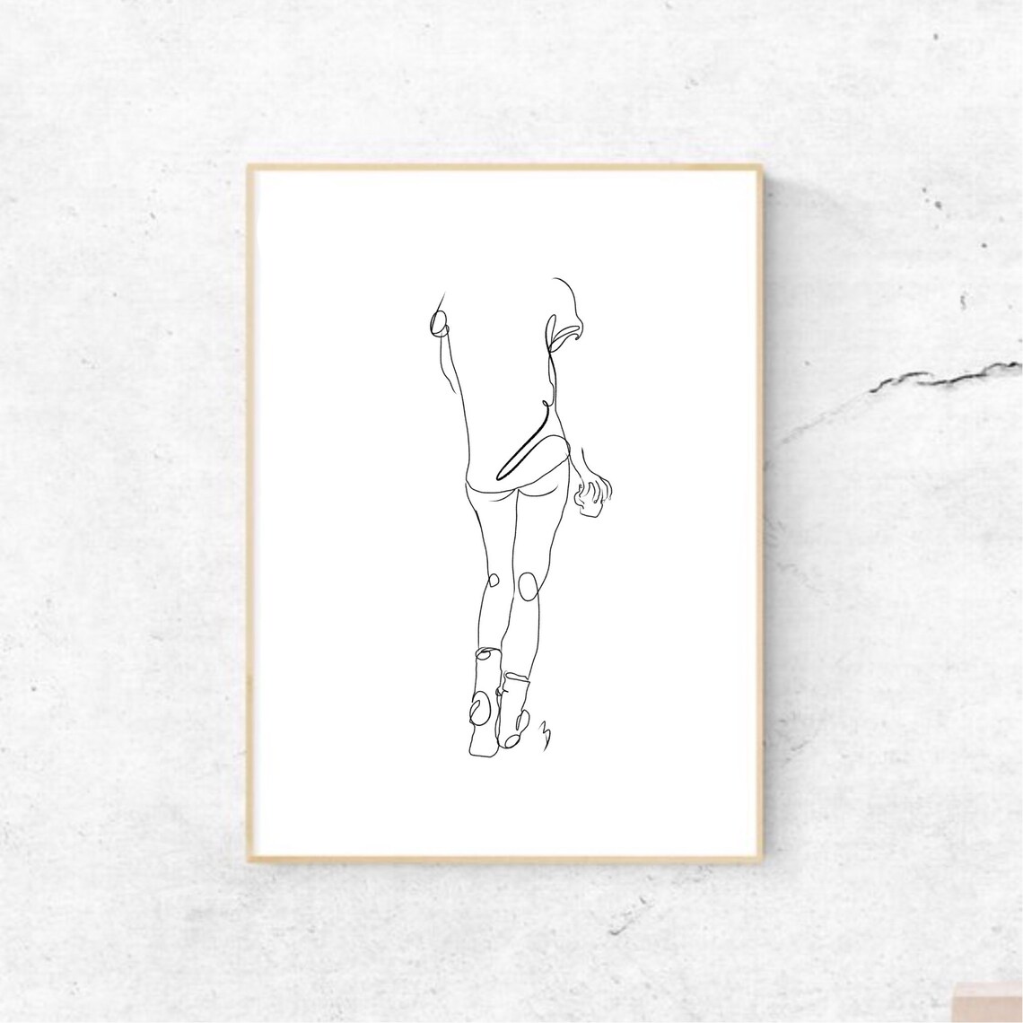 How Long Minimalism Wall Art, One Line Drawing, Digital Download, One ...