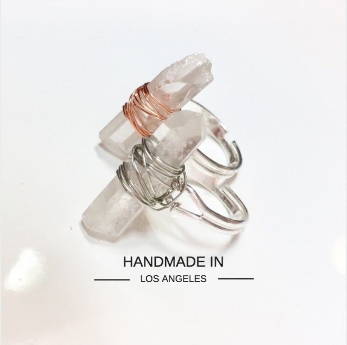 Adjustable Crystal Ring Clear Quartz - Etsy