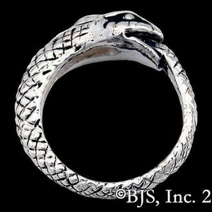 Ouroboros Ring, Sterling Silver Snake Eating Its Tail Ring, US Sizes 5 ...