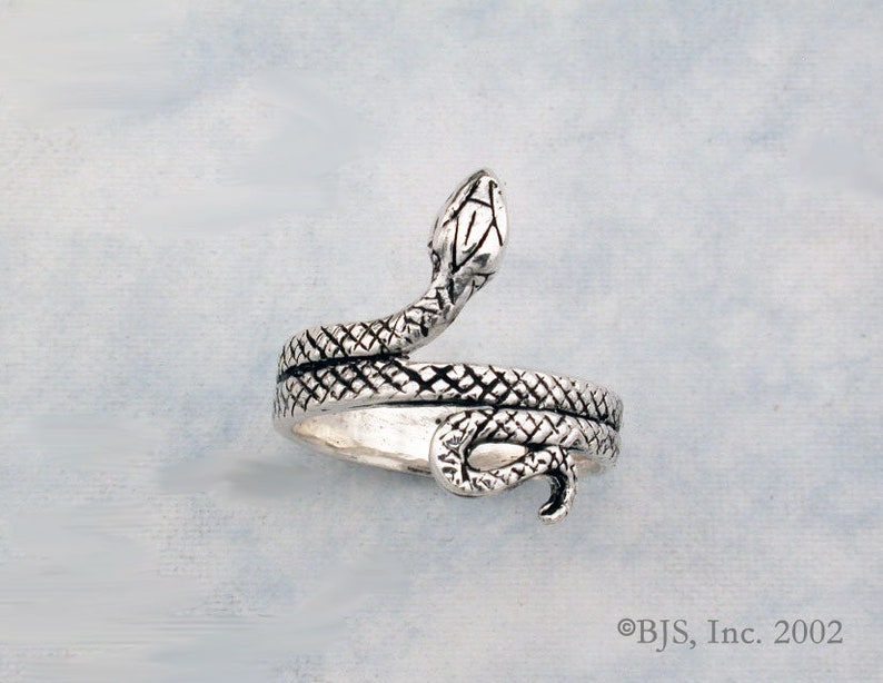 Diamond Back Snake Ring, Sterling Silver Rattlesnake Ring, US Sizes 5 ...