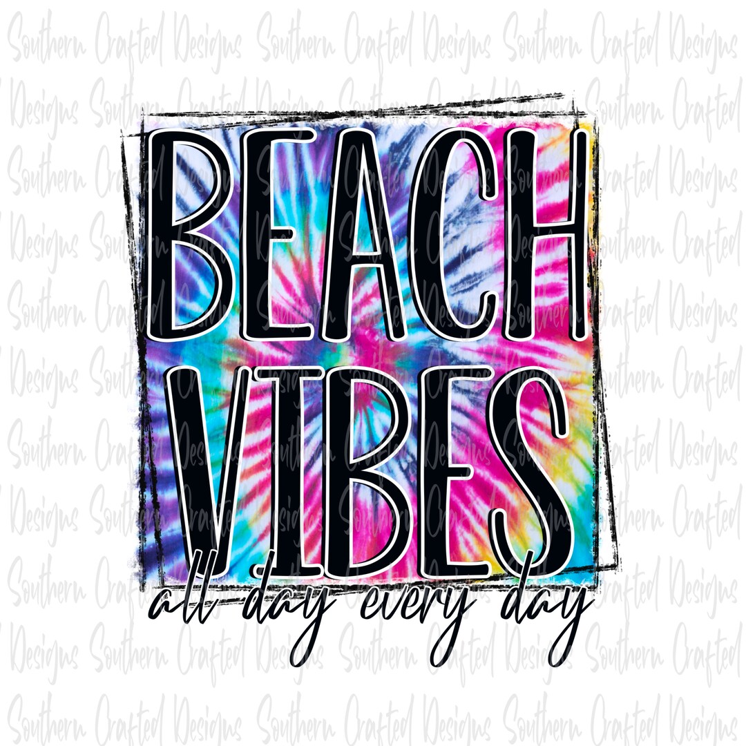 Beach Vibes Png Digital Download | Commercial Use | Beach Png | Summer ...