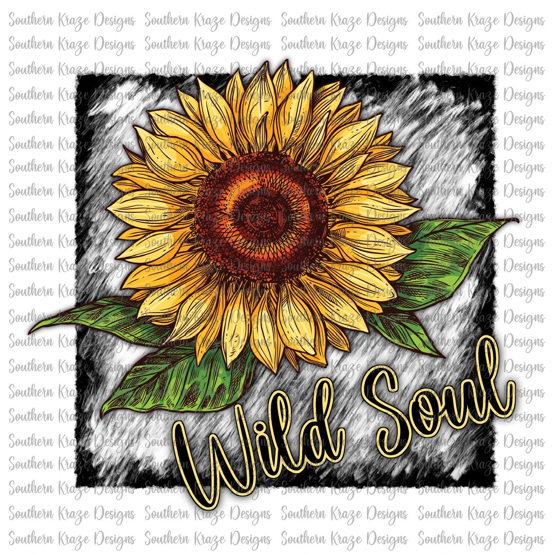 Wild Soul Png Digital Download / Commercial Use / Sunflower Png ...