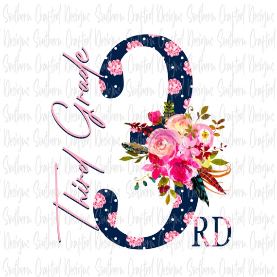 Third Grade Png Digital Download / Commercial Use / | Etsy