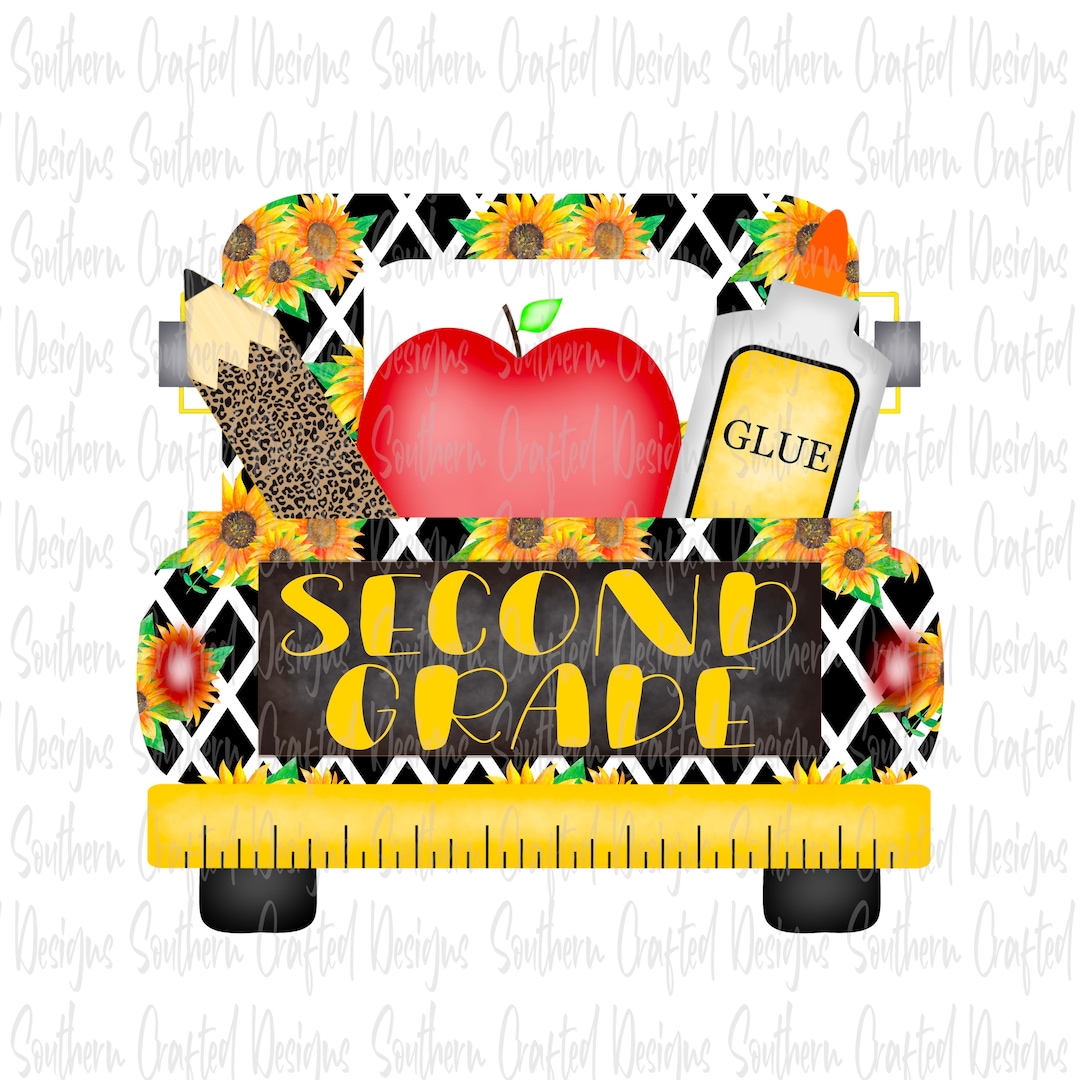 Second Grade Png Digital Download / Commercial Use / Back to School Png ...